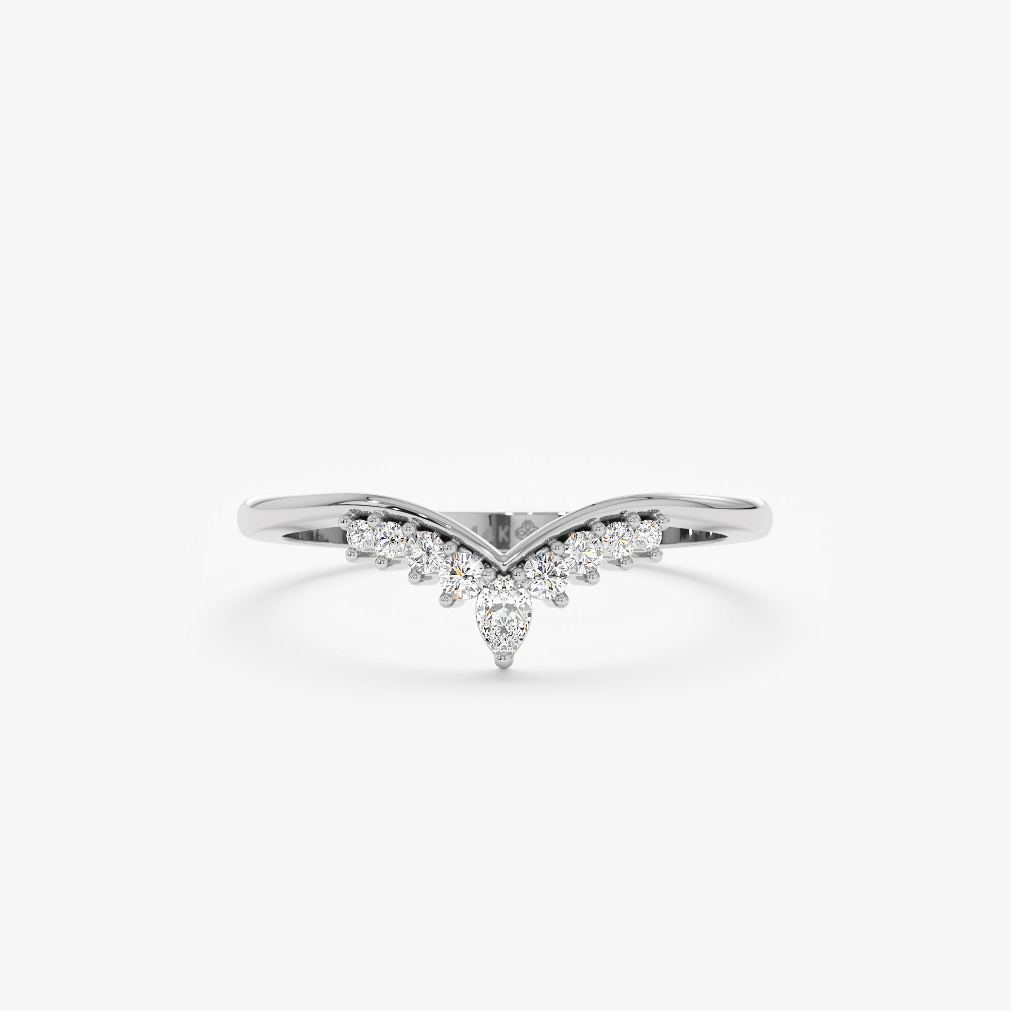 Solid Gold Natural Diamond Nesting Ring