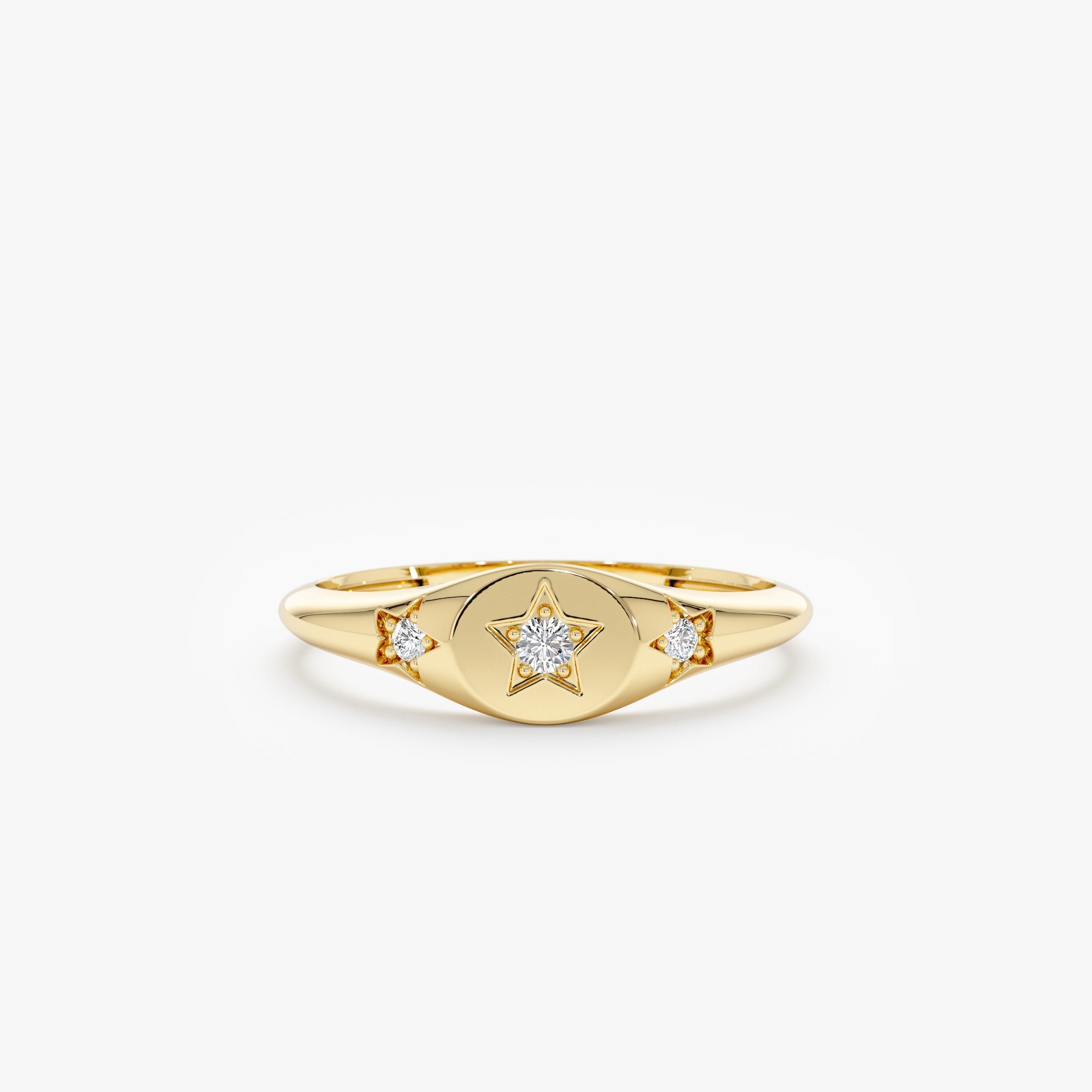 Diamond Star Signet Ring, Jai
