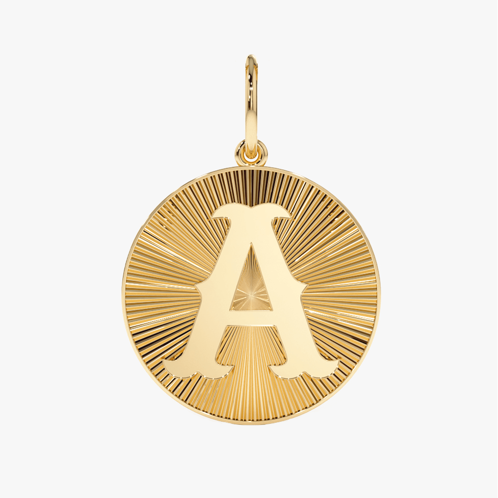 14k Solid Gold Custom Letter Pendant | Handmade Jewelry