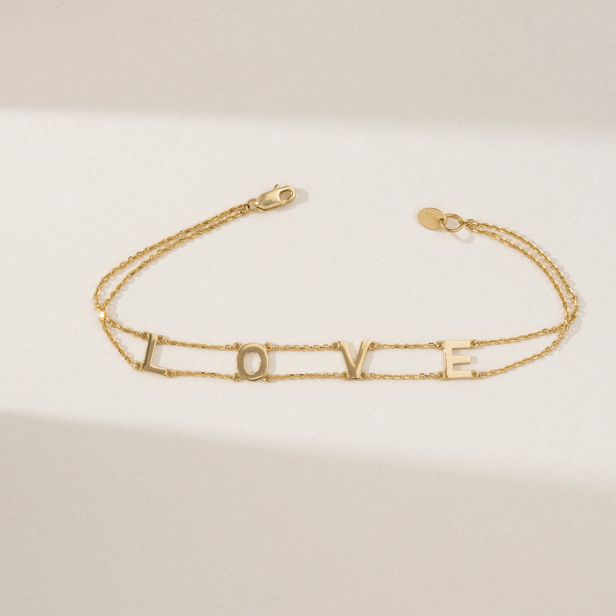 Custom Name Double Chain Bracelet | Handcrafted Jewelry