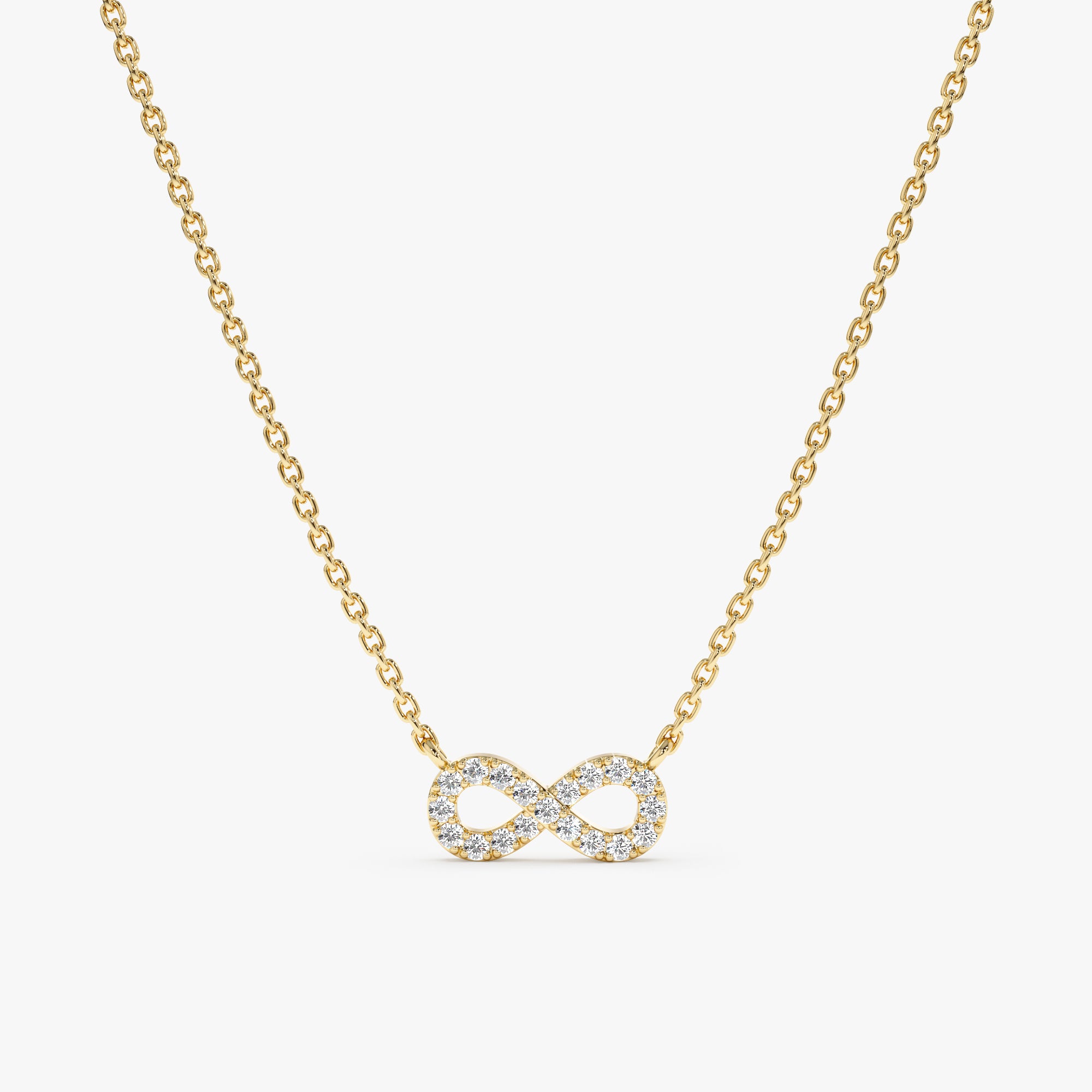 Natural Diamond Infinity Symbol Necklace | Sarah Elise Jewelry